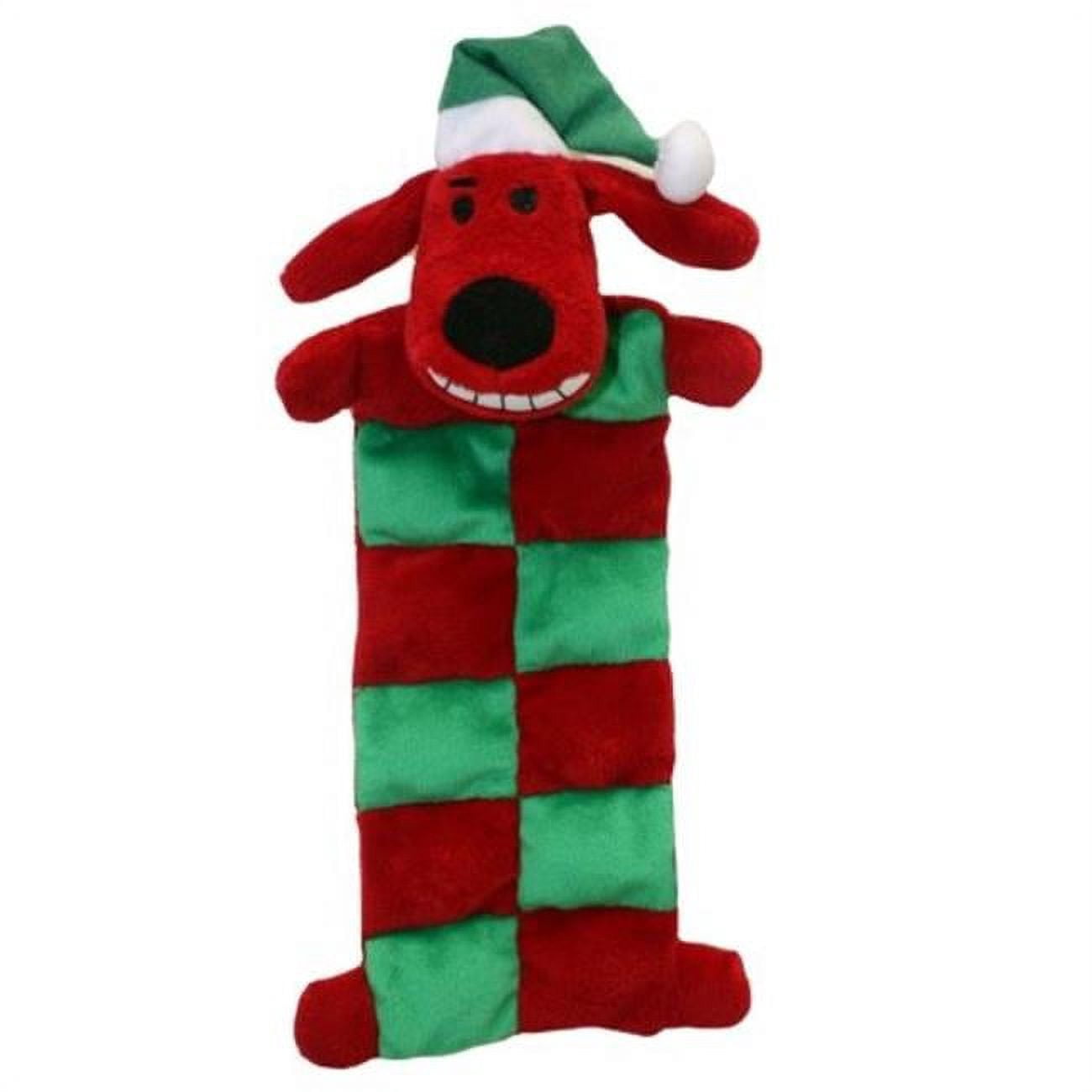 Multipet International 784369179040 12 in. Holiday Squeaker Mat Dog Toy ...