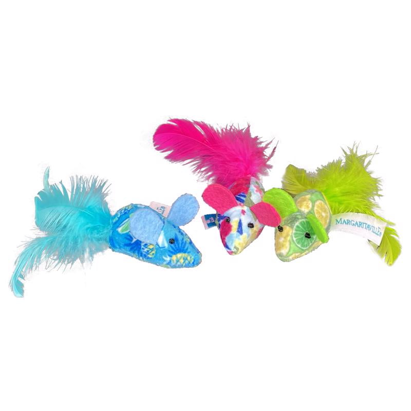 Multipet Margaritaville Assorted Mice Cat Toy 1 pk - Walmart.com