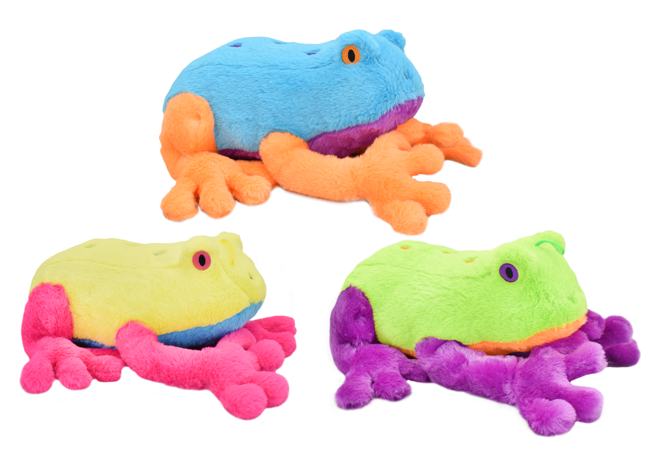 Multipet Jumbo Plush Frogs Dog Toy, 15", Assorted Colors - Walmart.com