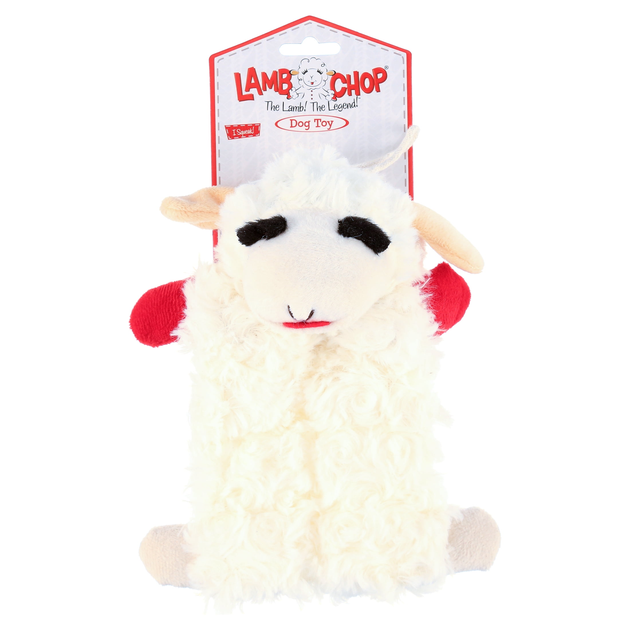 Multipet Lamb Chop Squeaker Mat, 9-Inch Plush Dog Toy with 9 Squeakers ...