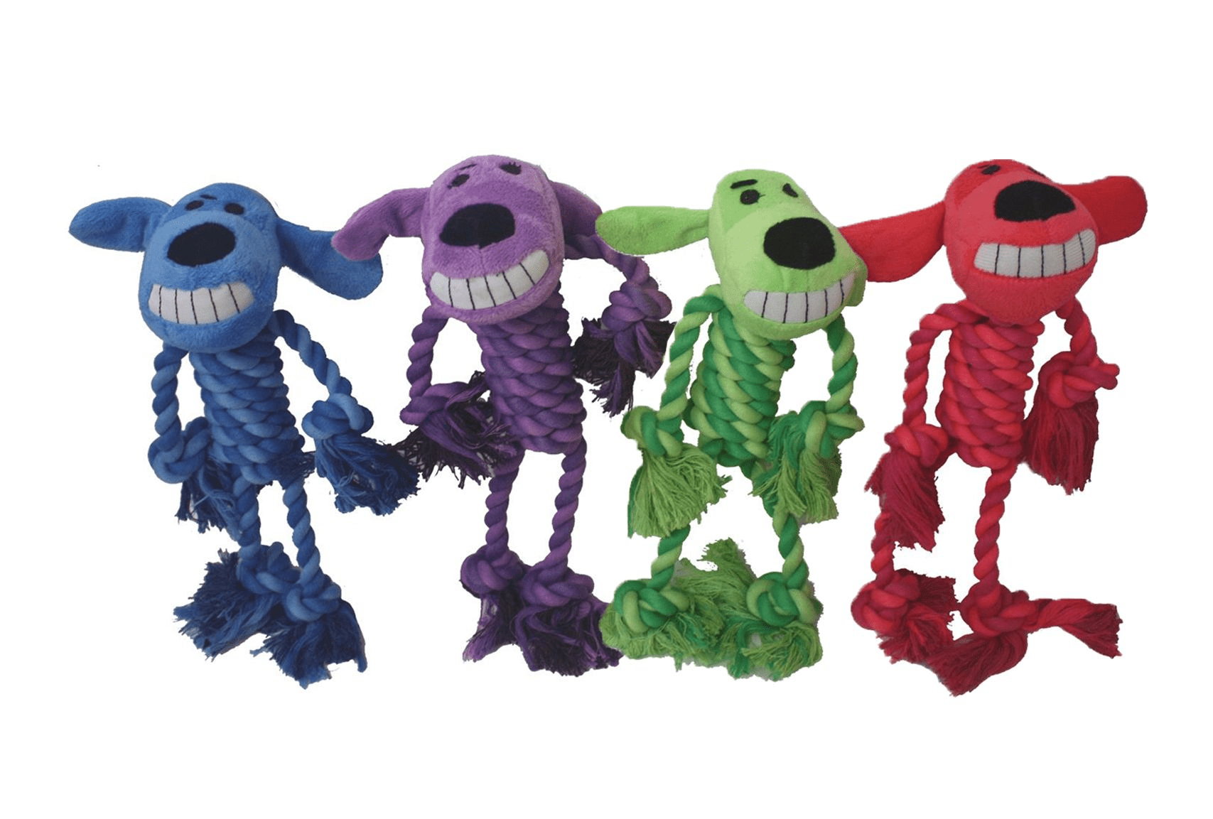 Multipet Loofa Dog Toy w/ Rope Body, Assorted, 11" - Walmart.com