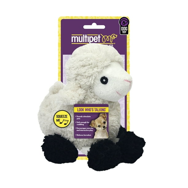 Multipet Look Who's Talking Plush Sheep Dog Toy - Walmart.com