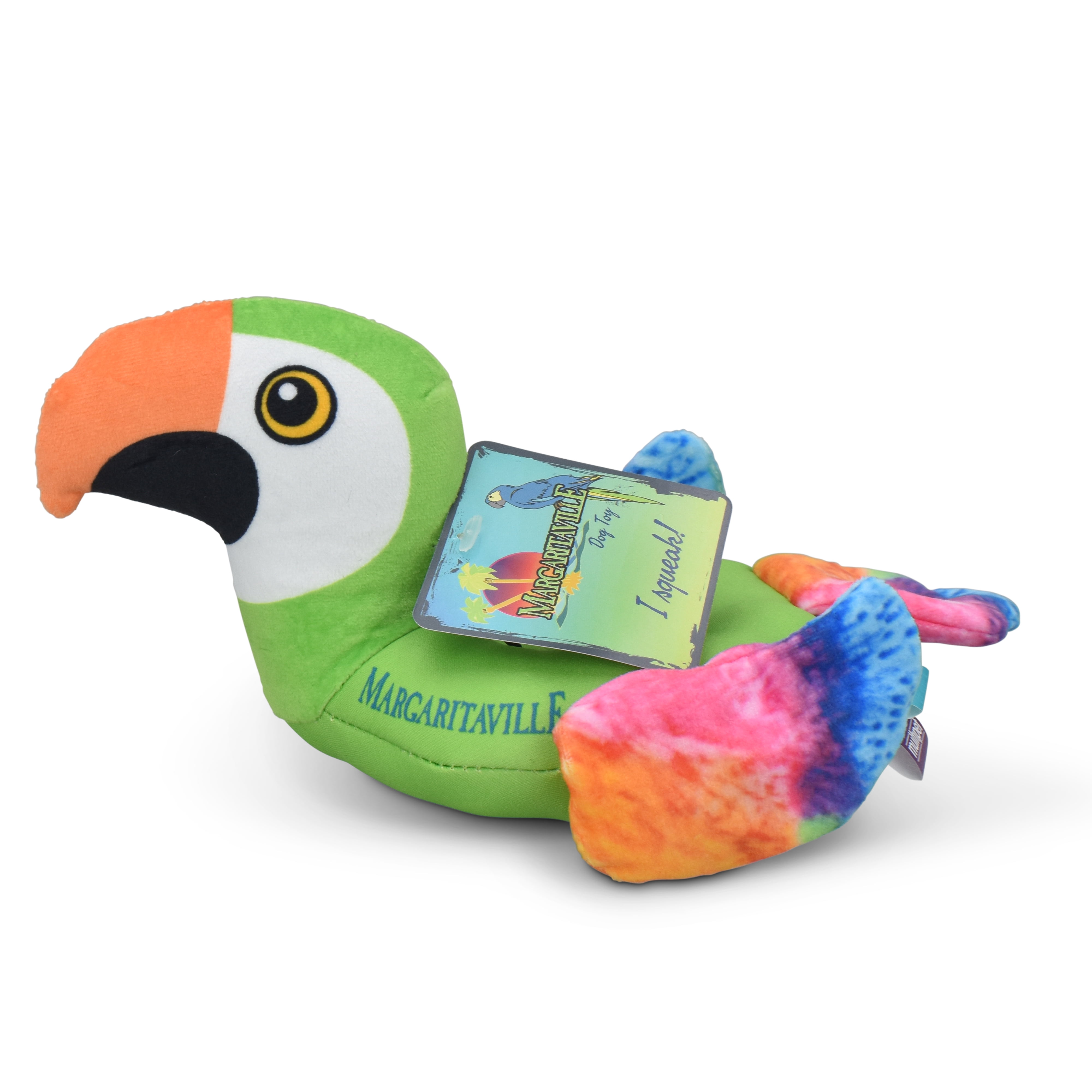 Multipet Margaritaville Parrot Pool Float, Neoprene Dog Toy, Squeaker ...