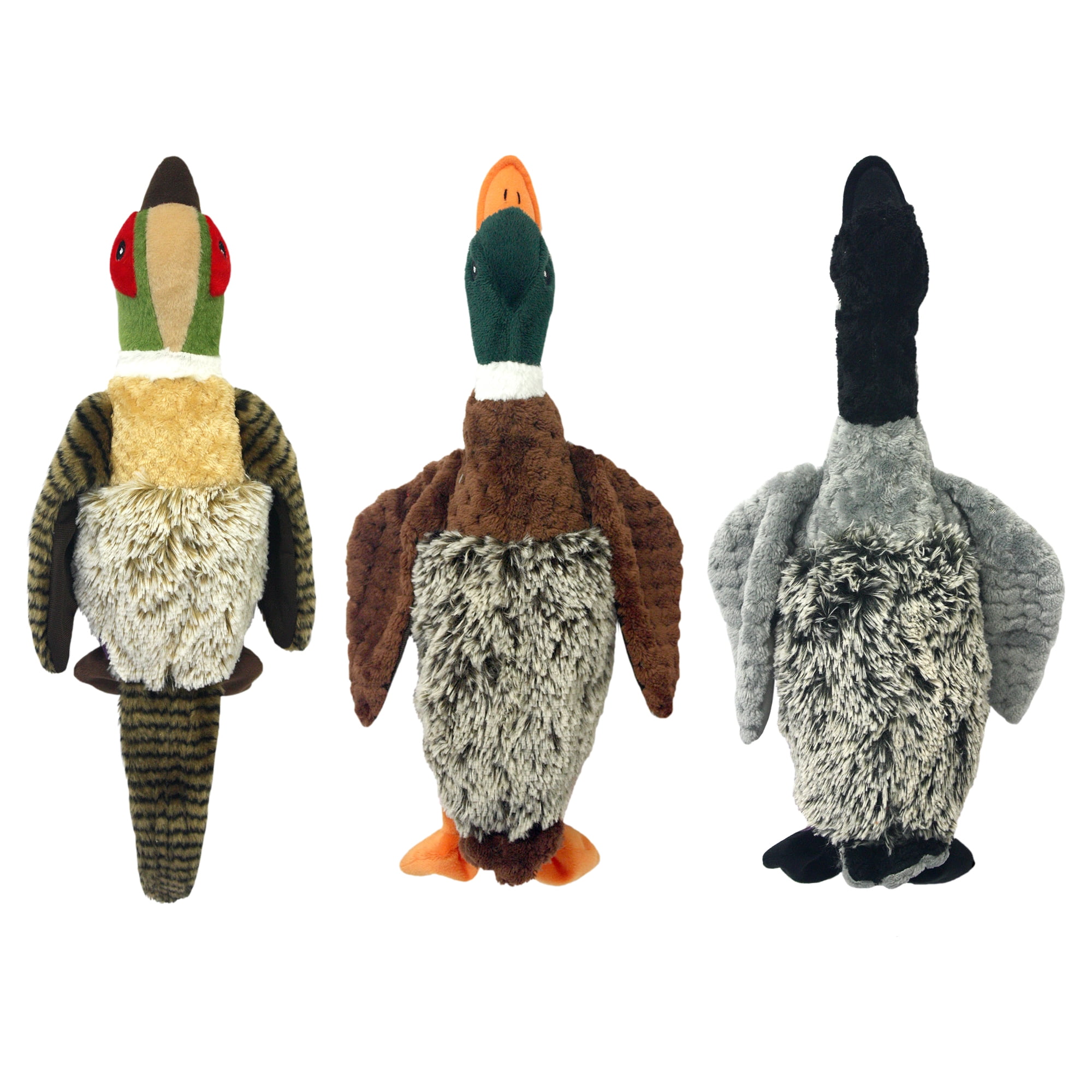 Multipet Migrator Duck Plush Dog Toy with Squeaker for Medium to Large ...