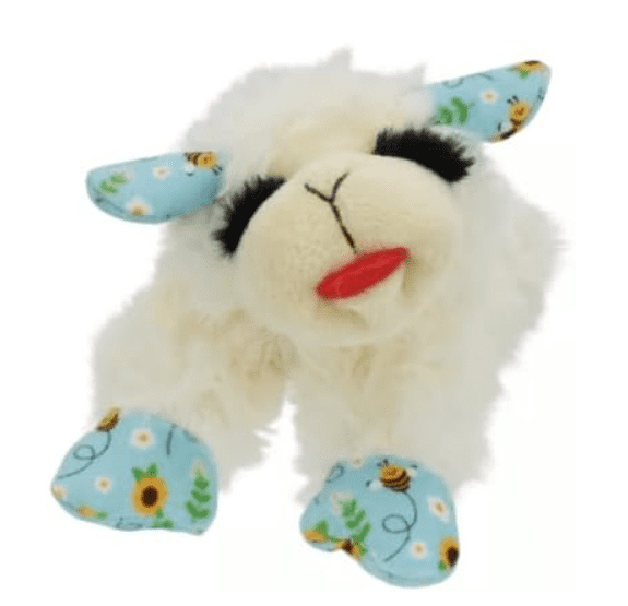 Multipet Mini Blue Bee Lamb Chop Plush Dog Toy - 6" - Walmart.com