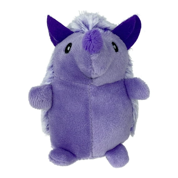 Multipet Mini Pet Plush Hedgehog Small Dog Toy with Squeaker, Purple ...