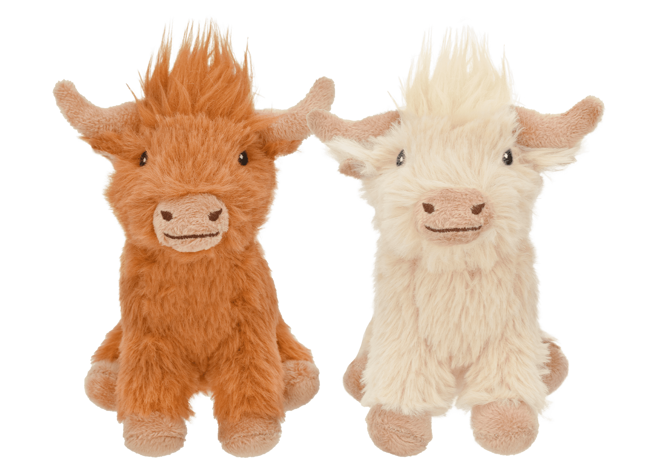 Multipet Mini Plush Highland Cow Dog Toy, 5", Assorted Colors - Walmart.com
