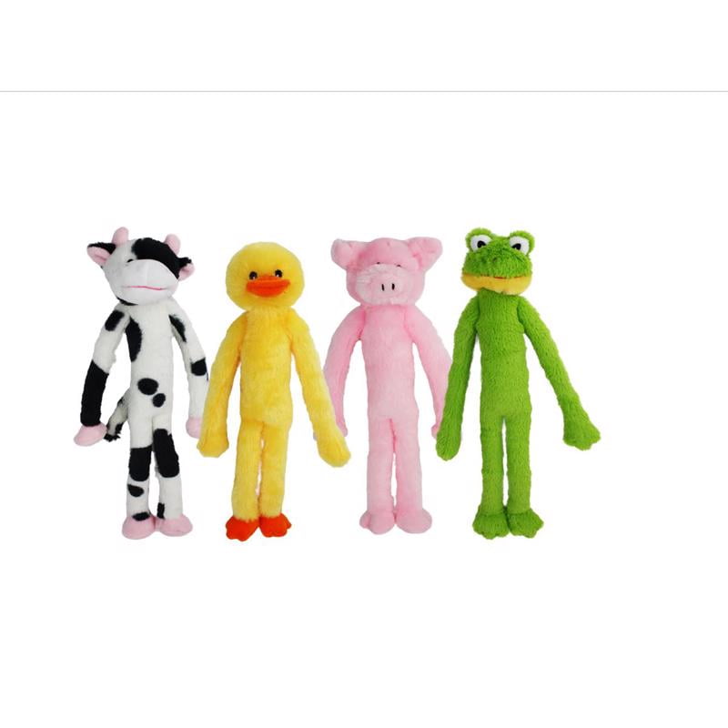 Multipet Mini Swingin Slevins Small Squeaky Dog Toy, Plush, Assorted ...