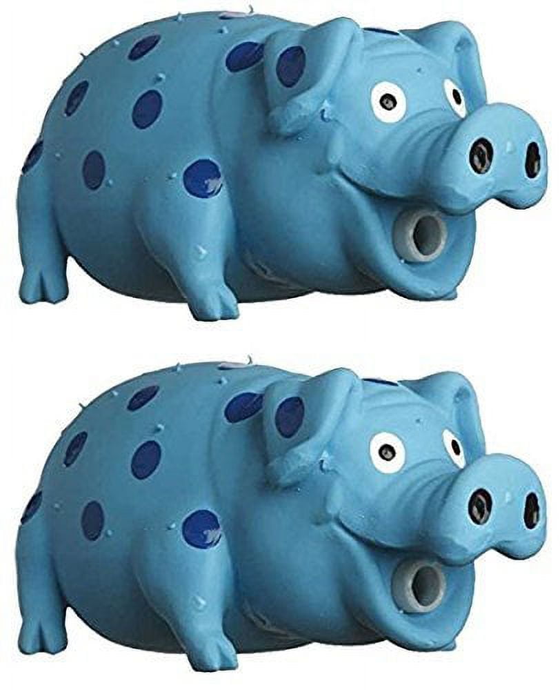 Multipet Multipet Goblets Pig Latex Dog Toy, Assorted Colors, 2 Toys ...