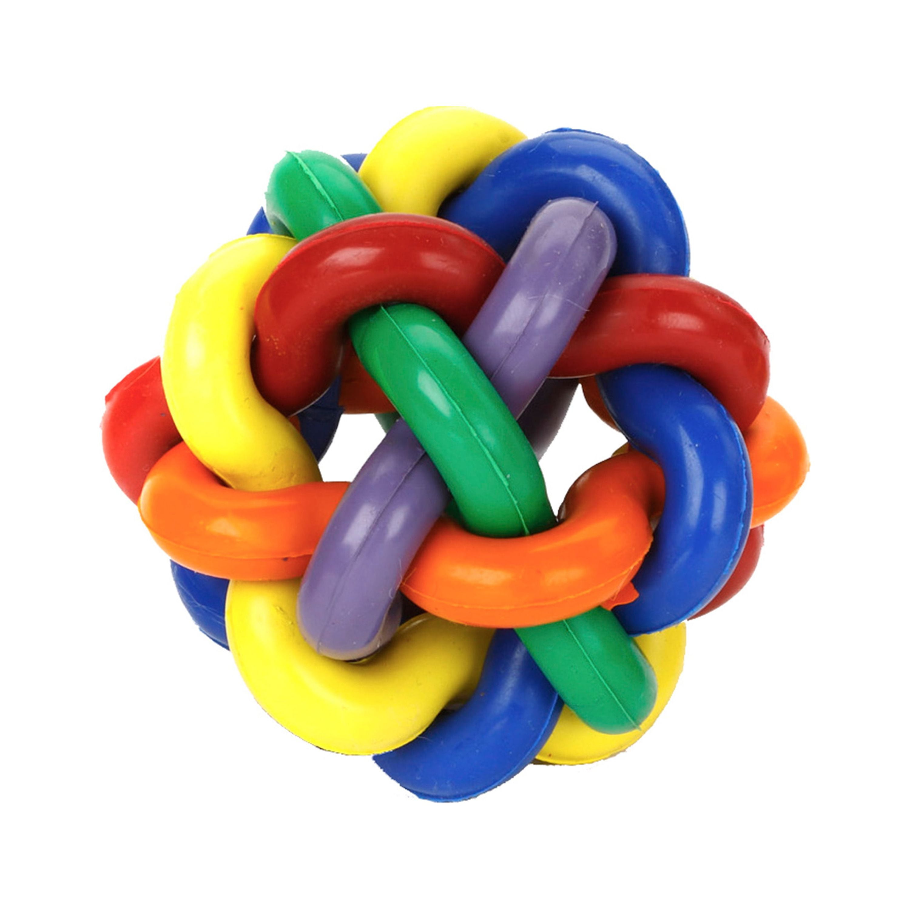 Multipet Nobbly Wobbly Rubber Interwoven Dog Chew Toys, 3" - Walmart.com