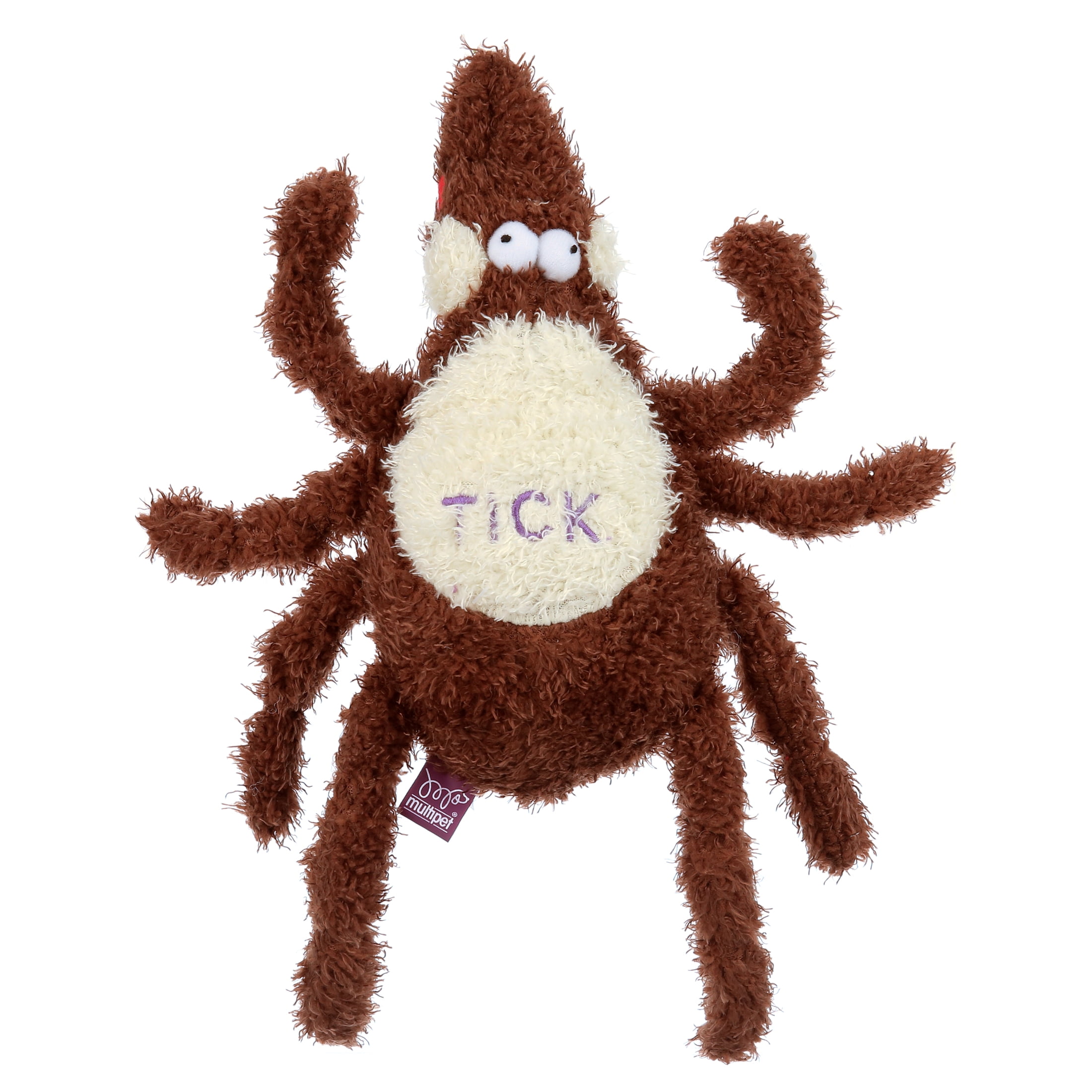 Multipet Plush Tick Dog Toy, Brown/Yellow - Walmart.com