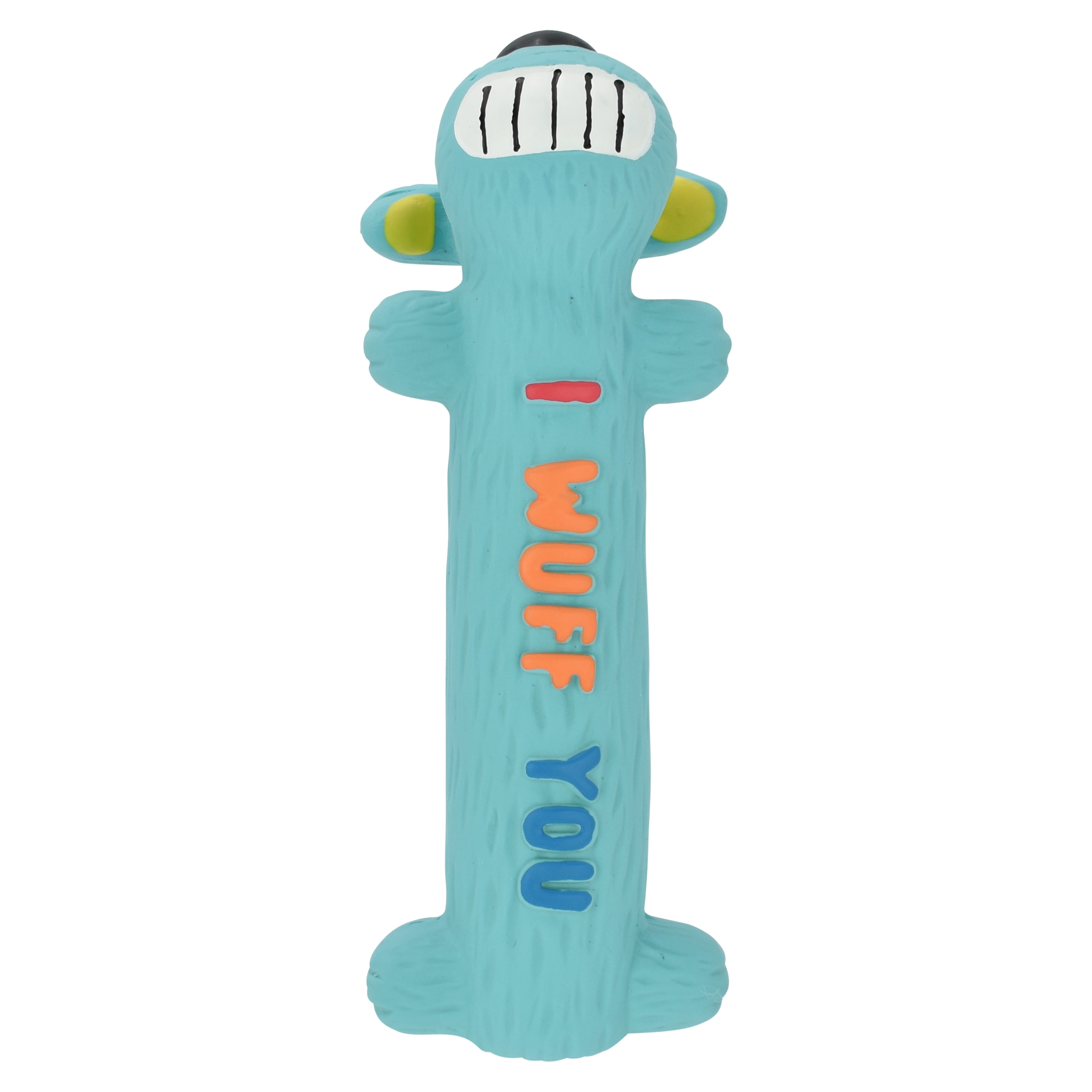 Multipet Smiling Loofa Dog Latex Dog Toy - Walmart.com