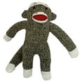 Multipet Sock Monkey Plush Dog Toy, Small, Medium and Large Breeds ...