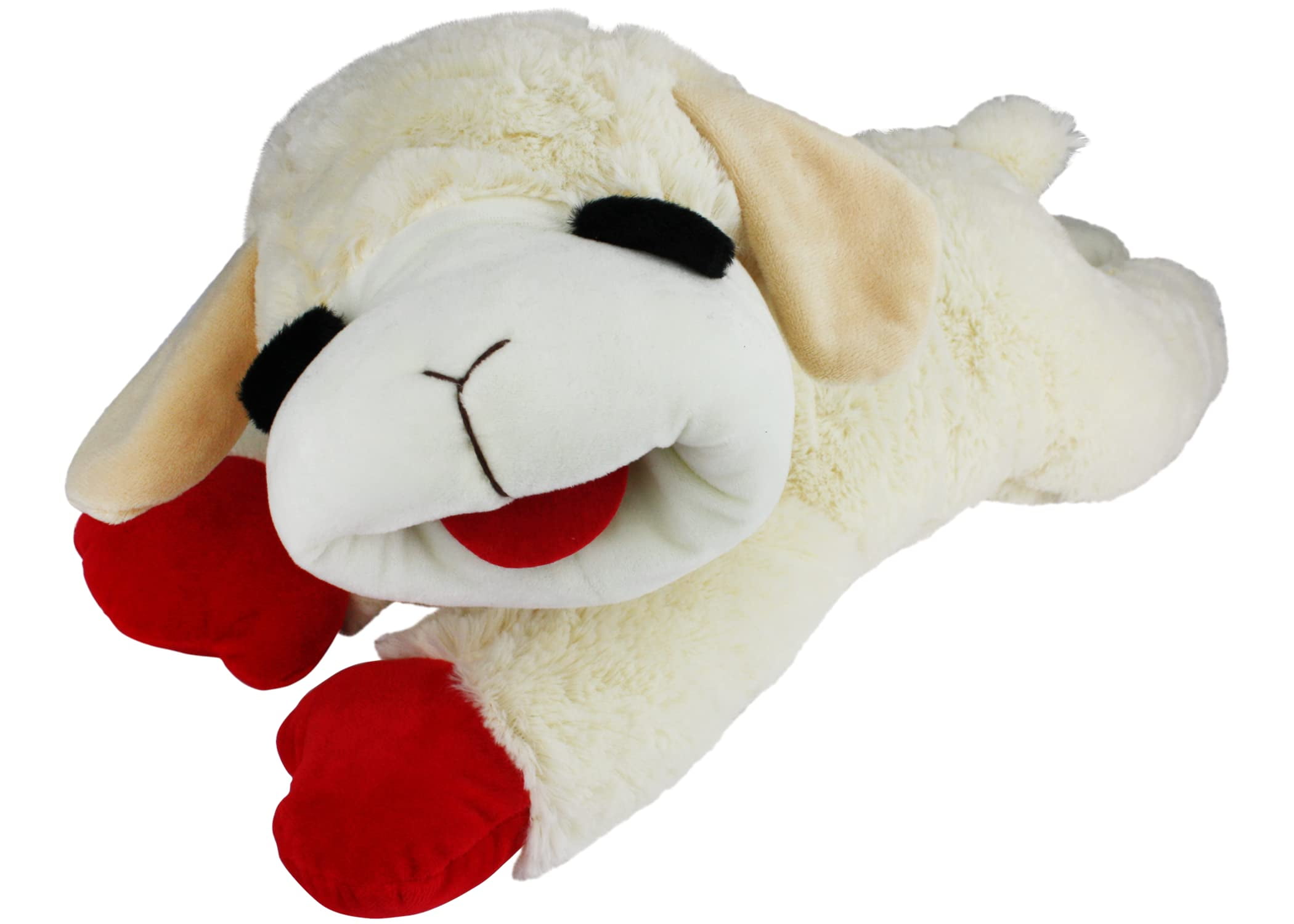 Multipet's Officially Licensed Lamb Chop Jumbo White Plush Dog Toy, 24 ...