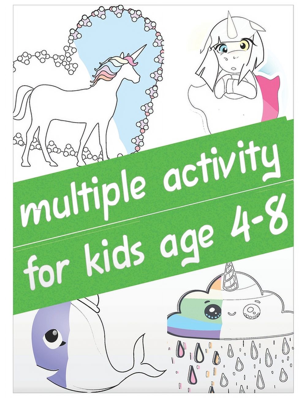 Multiple Activity for kids age 4-8: A Activity Coloring photos, Mazes ...