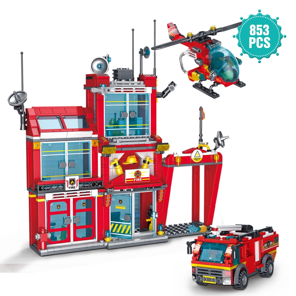 Multiple City Fire Department Building Sets City Fire fighting Toy ...