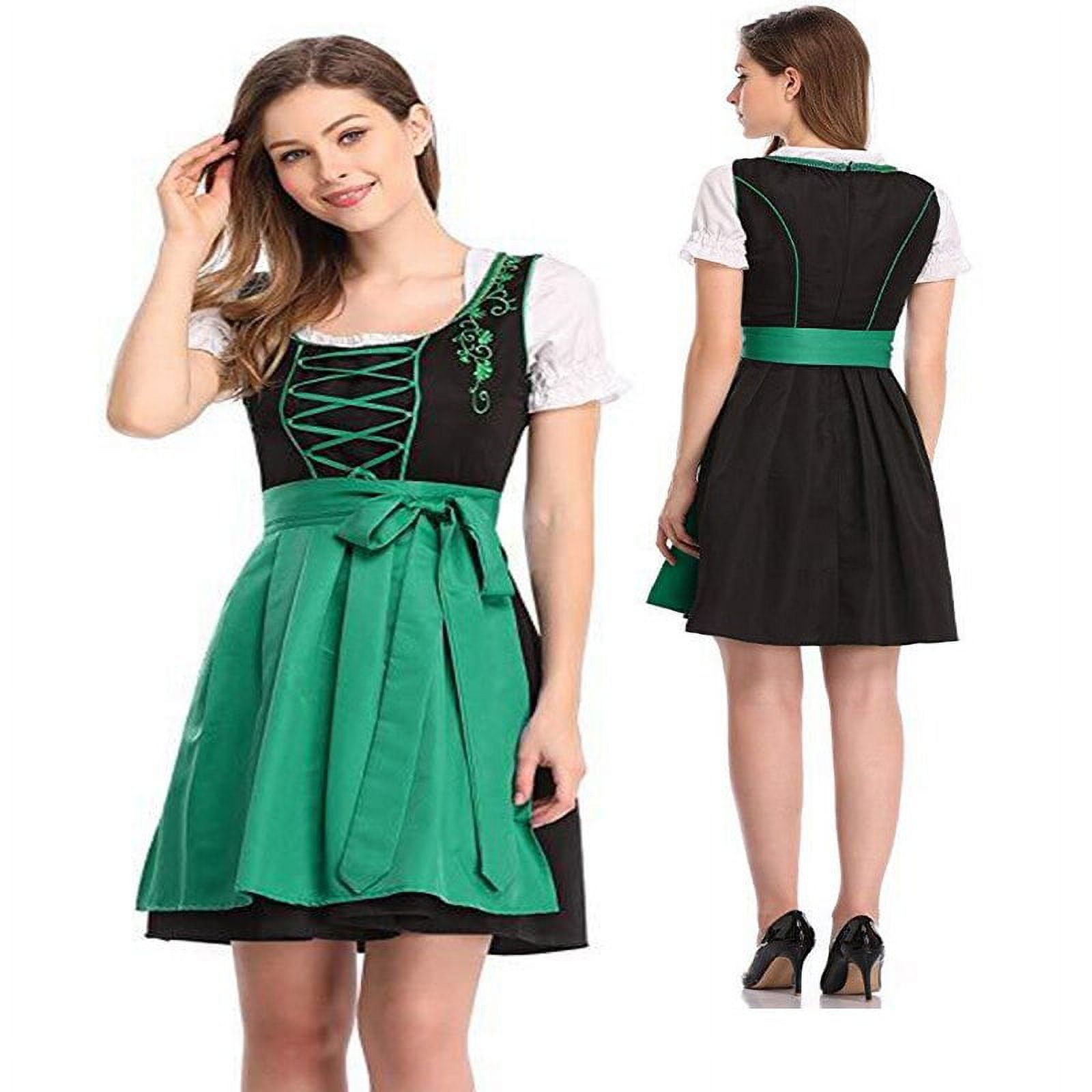 Multiple Color Lady Dirndl Oktoberfest Costume Alps Tavern Wench Waiter ...