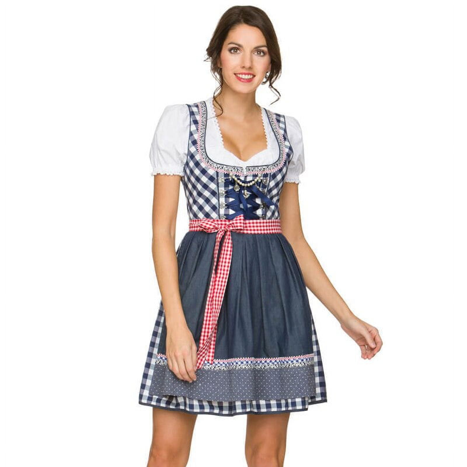 Multiple Color Lady Dirndl Oktoberfest Costume Alps Tavern Wench Waiter ...