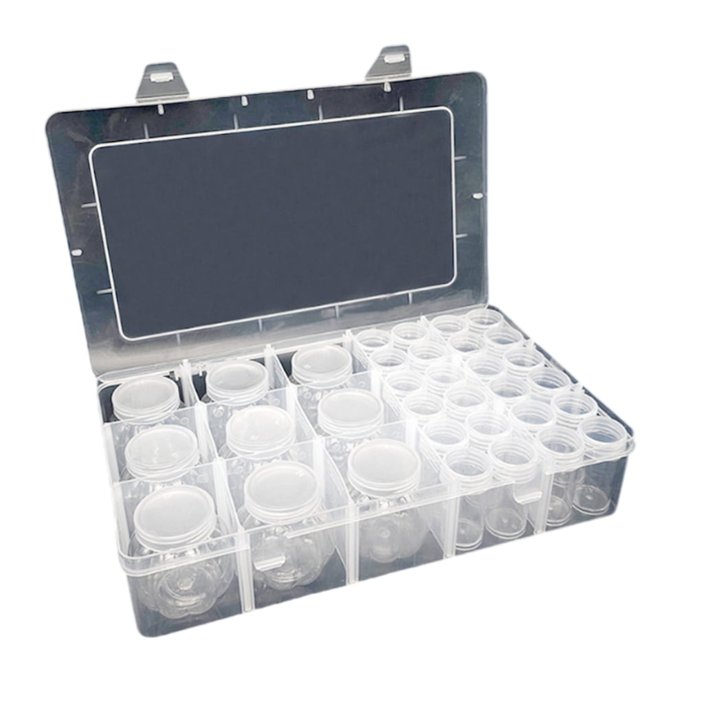 Multiple Compartment Beads Storage Container Plastic Organizers With ...