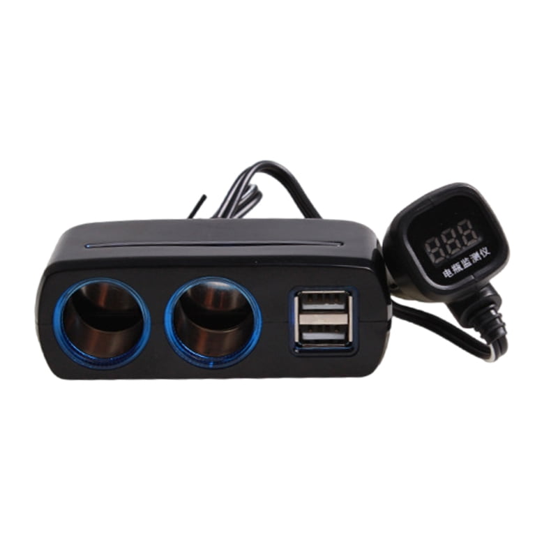 Multiple Device Car Charger with Two USB Outlets 1 to 2 Car Power ...