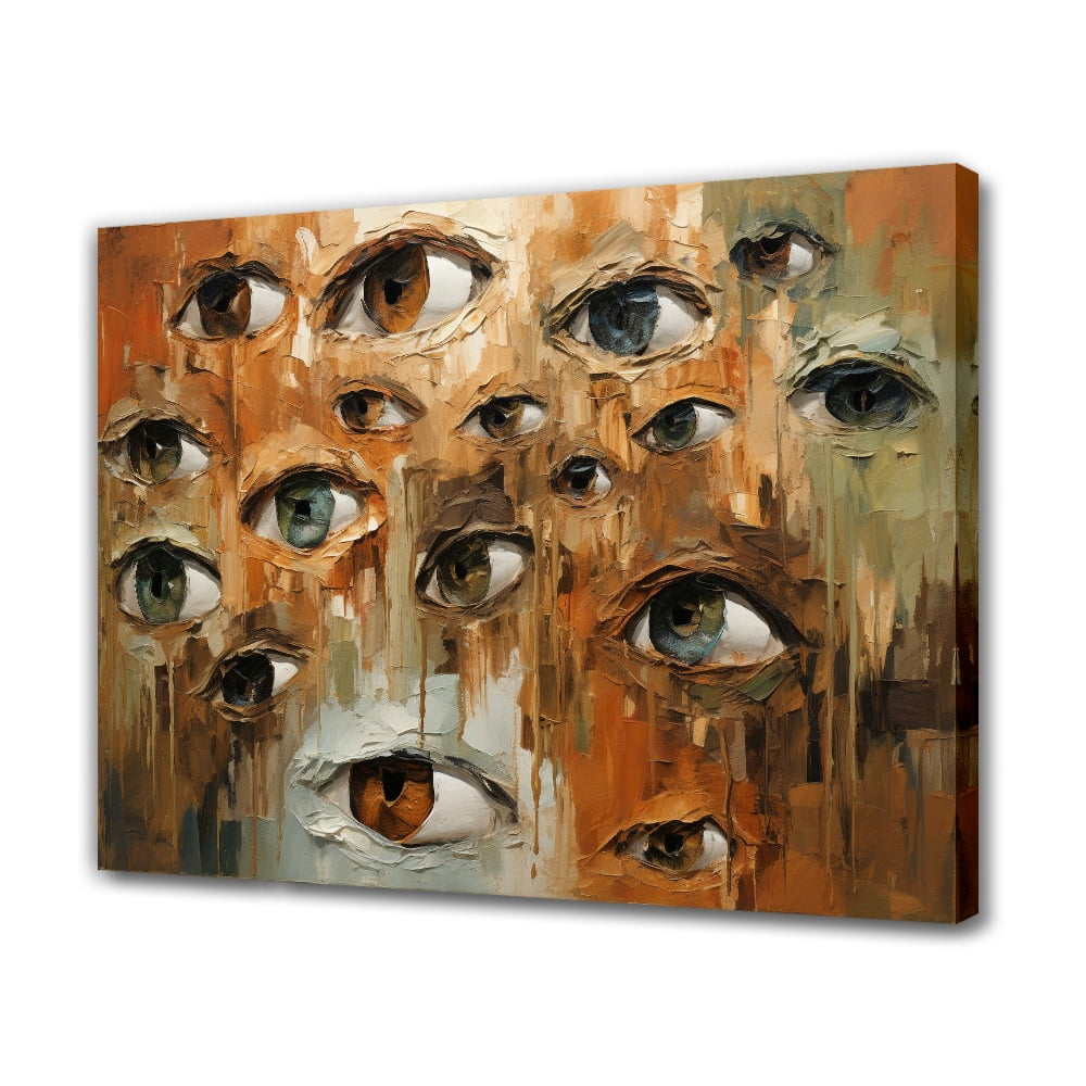 Multiple Eyes Abstract Artwork Decorative Painting Canvas Poster ...