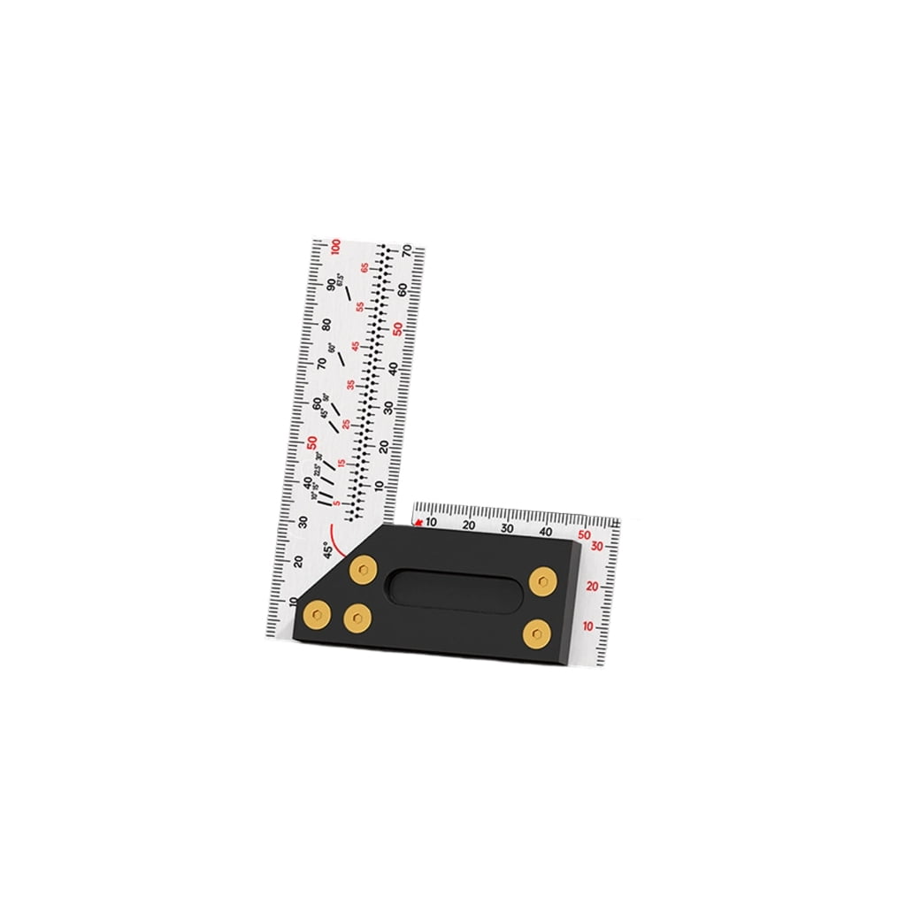 Multiple Functional Steel Carpenter Tool 45° Angles Guide & 90° Layout ...
