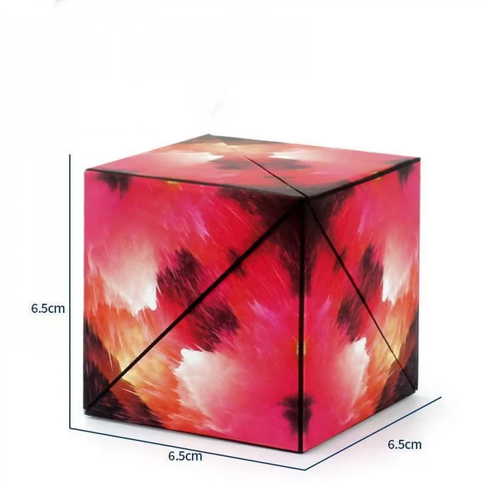 Multiple Geometric Changeable Magnetic Magic Cubes Anti Stress 3D Hand Flip Puzzle Cube Children ...