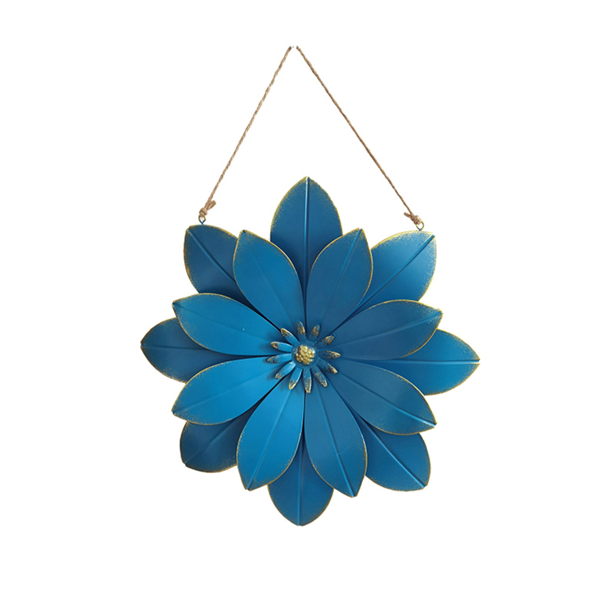 Multiple Layer Metal Flower Wall Art Hanging Decor for Indoor Outdoor ...