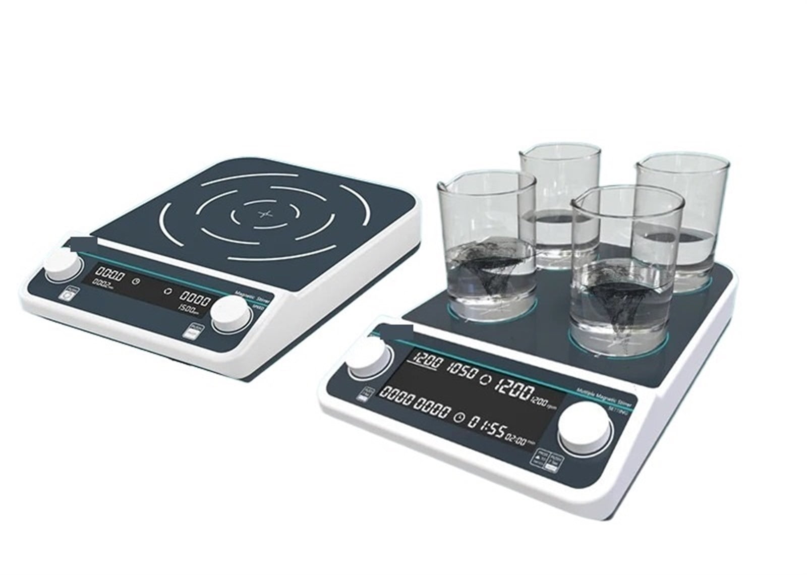 Multiple Magnetic Stirrer Digital Display Laboratory Stirrer Magnetic ...