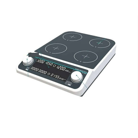 Multiple Magnetic Stirrer Hot Plate Digital Display Laboratory Stirrer ...