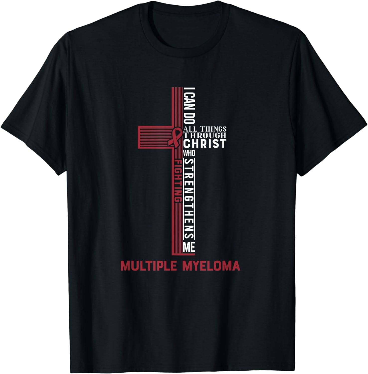 Multiple Myeloma Fight Cancer Ribbon T-Shirt - Walmart.com