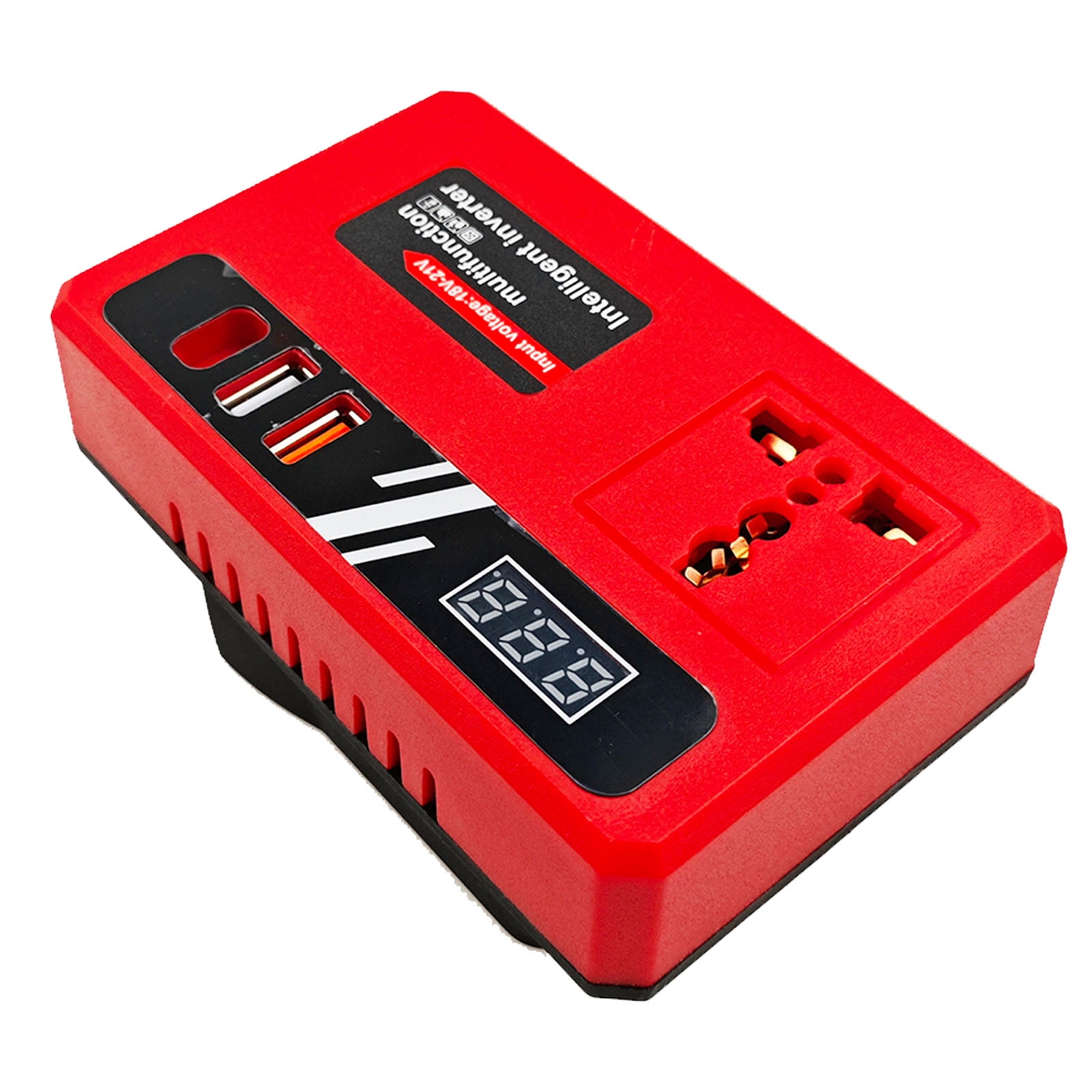 Multiple Outlet Intelligent Inverter 18-21V To 220V Inverters Adapter ...