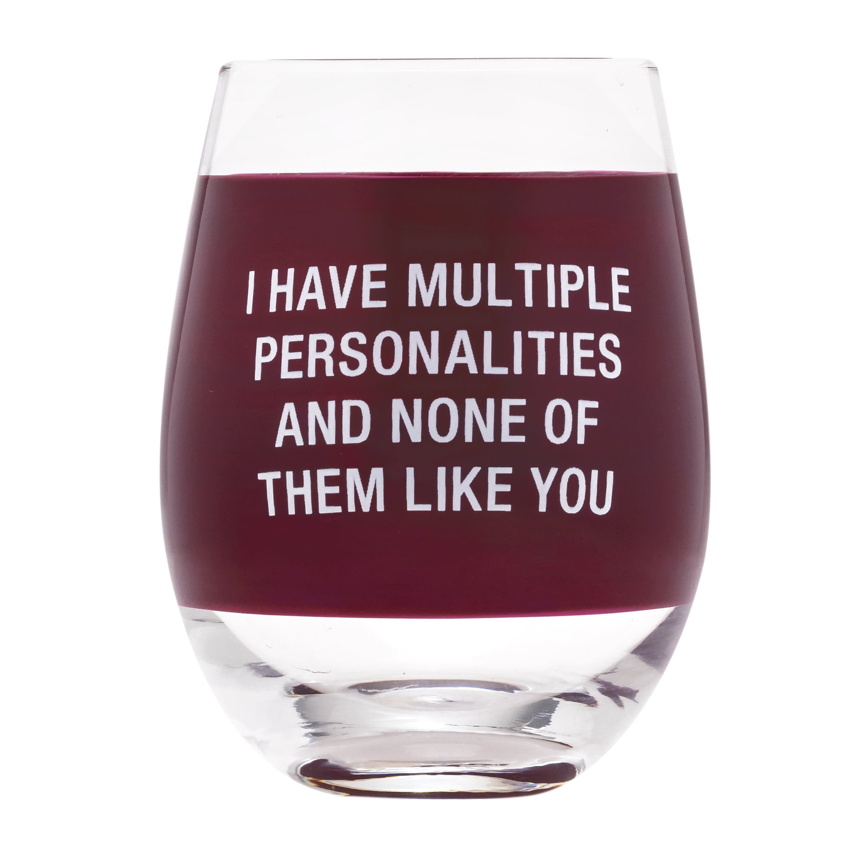 Multiple Personalities And None Of Them Like You Red 16 ounce Glass ...