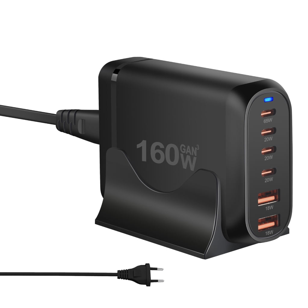 Multiple Port Charging Station 160W with 2USB 4Type C Output for ...
