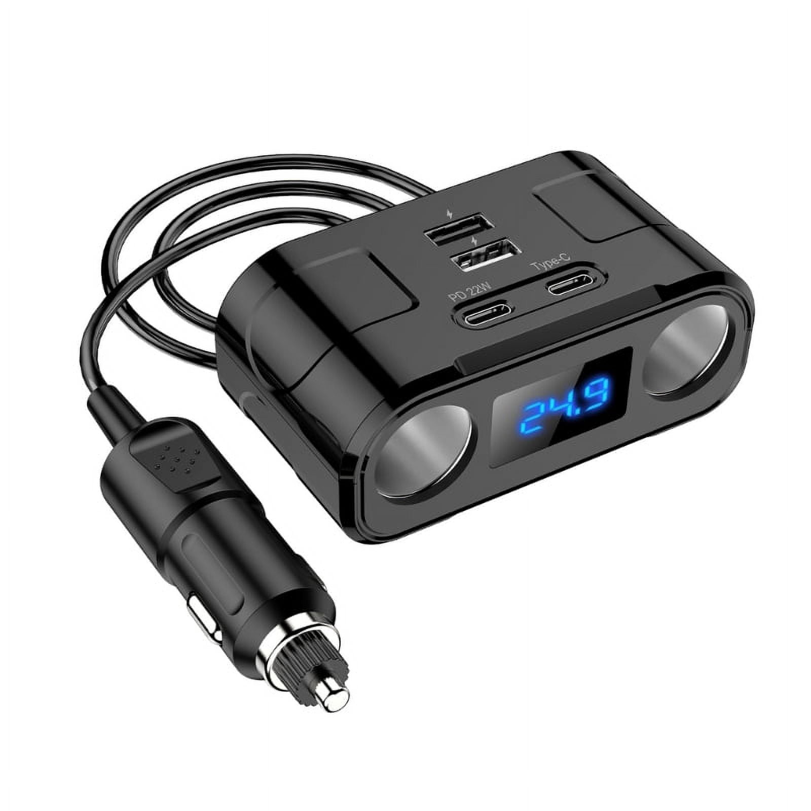 Multiple Port USB C Car Charger Type-C PD+QC3.0 Quick Charge 4 Port ...