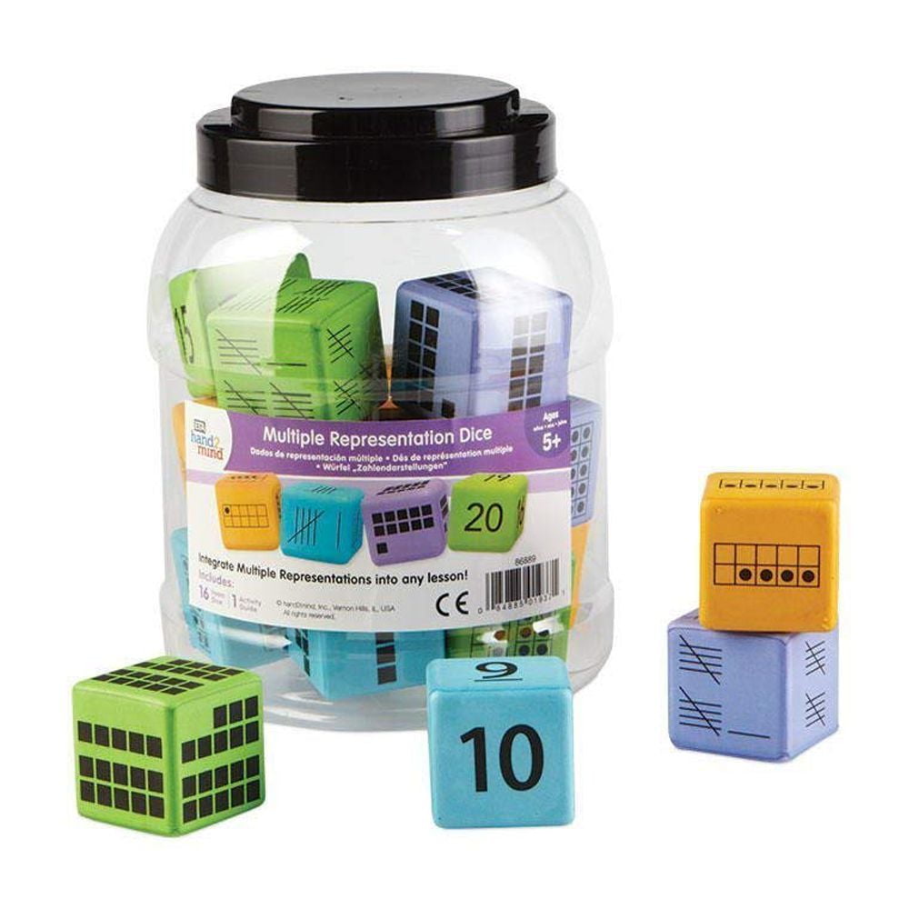 Multiple Representation Dice, Large Foam Dice For Classroom, Subitizing ...