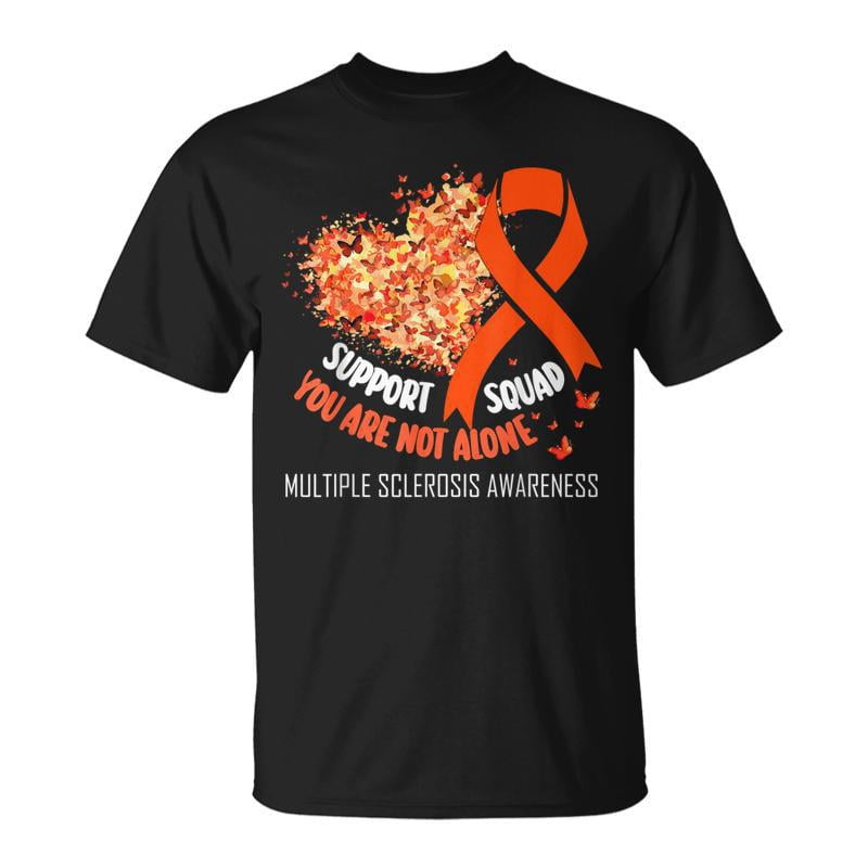 Multiple Sclerosis Ribbon Support Squad Ms Awareness TShirt - Walmart.com