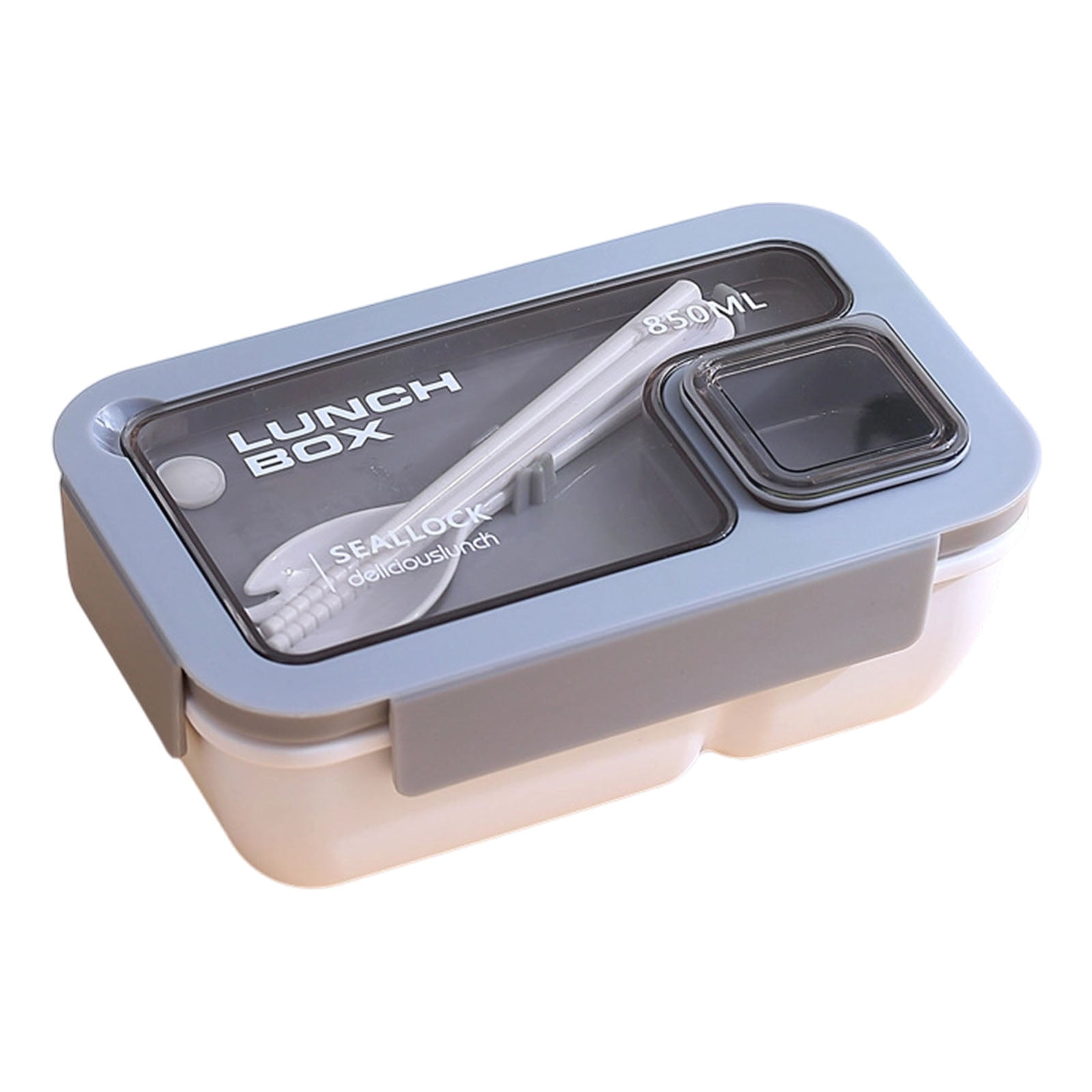 Multiple Section Lunch Container With Sealed Lid Plastic Microwave ...