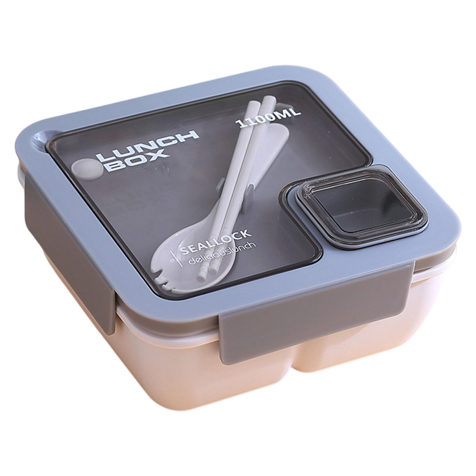 Multiple Section Lunch Container With Sealed Lid Plastic Microwave ...