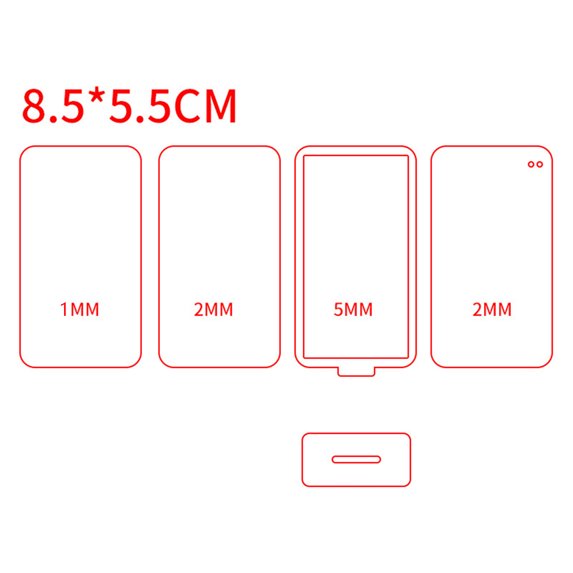 Multiple Shape Acrylic Plates Ticket Root Mold Acrylic Ultra-permeable ...