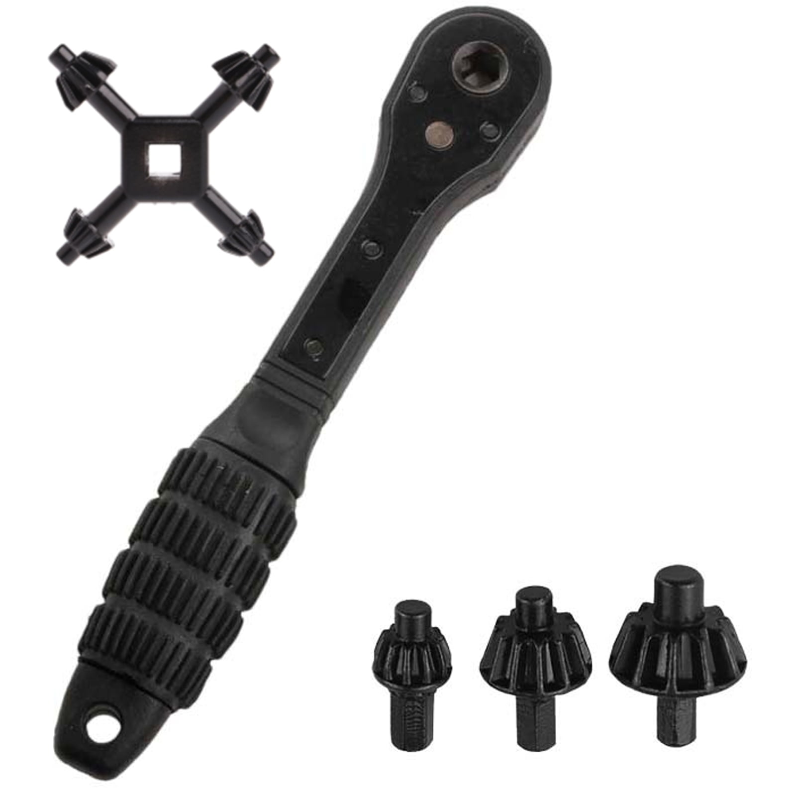 Multiple Size Chucks Key Wrench Set with Nonslip Grip 2 in 1 Ratchets ...