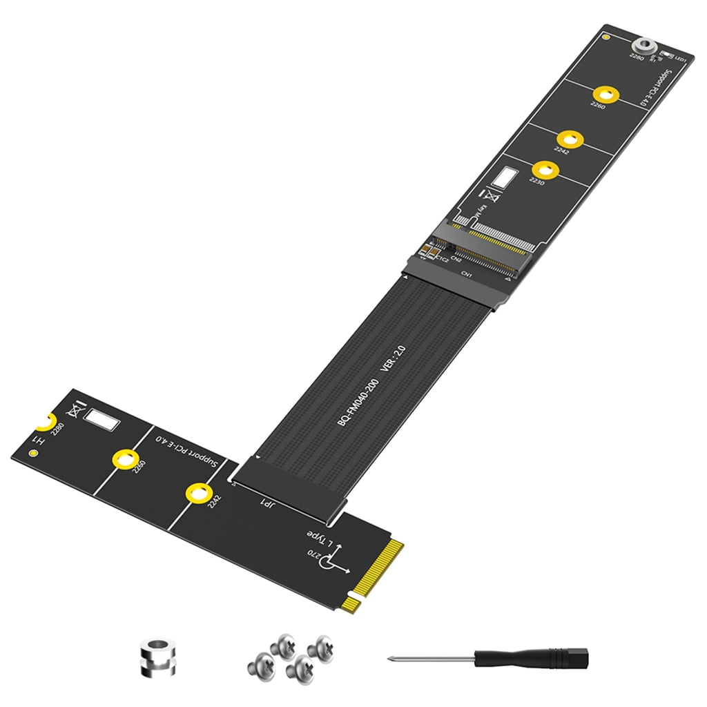 Multiple Size Compatible M.2 NVMe Ssds Extension Cable 20CM Reinforced ...