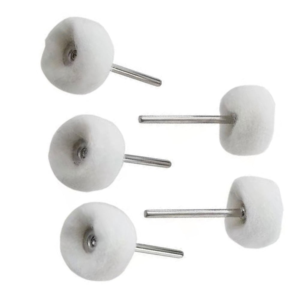 Multiple Size Compressing Wool Felt Polishing Wheel Set, With Mandrel ...