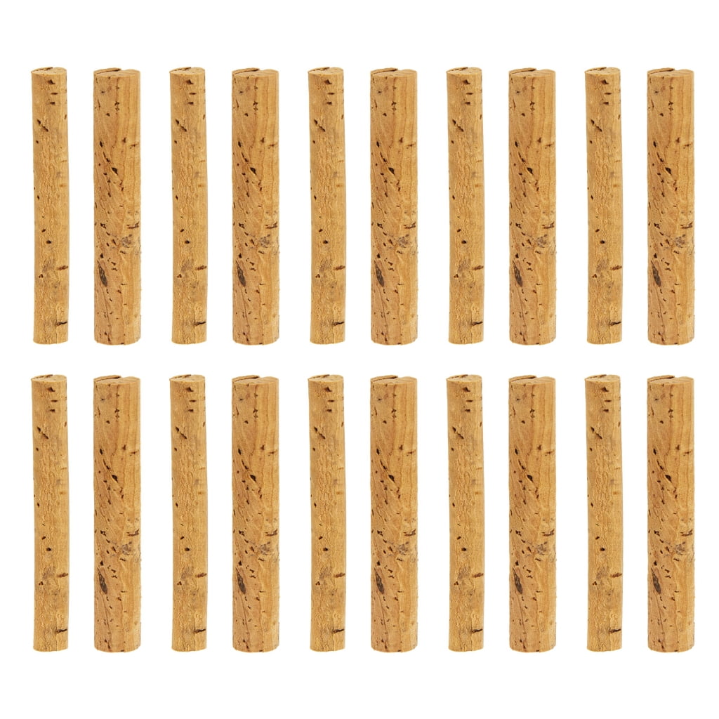 Multiple Size Fishing Floatation Stick Set of 20 Soft Oaks Cork Rod 6mm ...