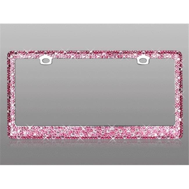 Valor Fully encrusted in multiple sized pink color crystals over chrome ...