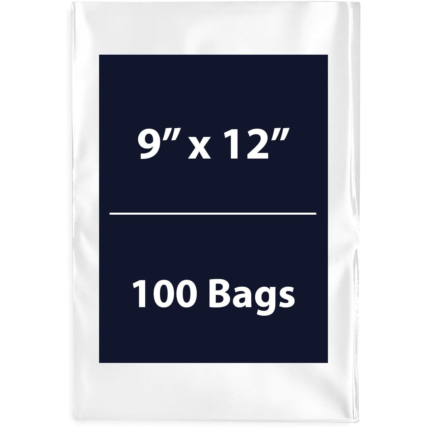 OMRANII Flexible and Durable Low-Density Polyethylene Poly Bags, Clear ...