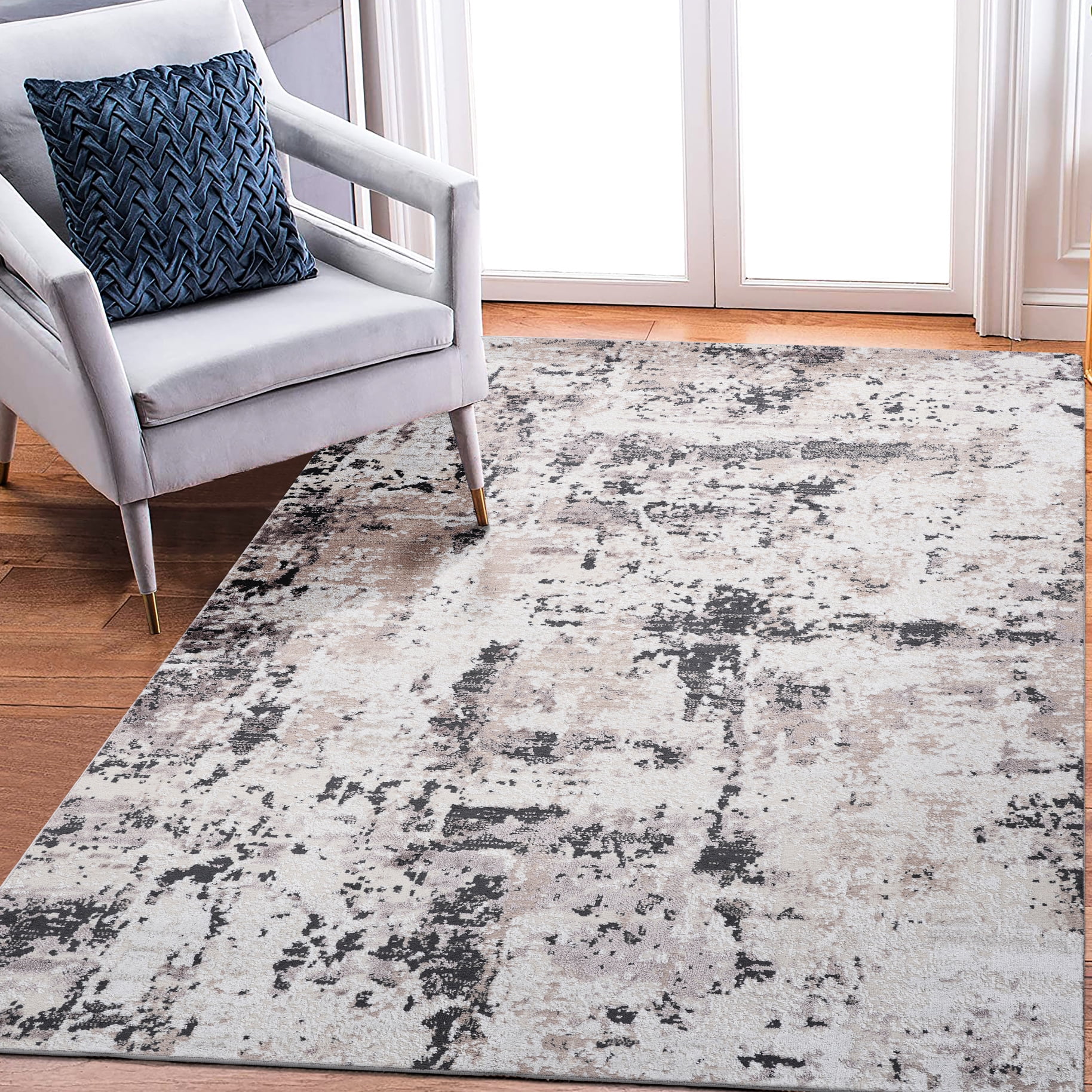 Multiple Sizes Colors - Machine-Woven Rug - Dining Room Entry - Easy ...