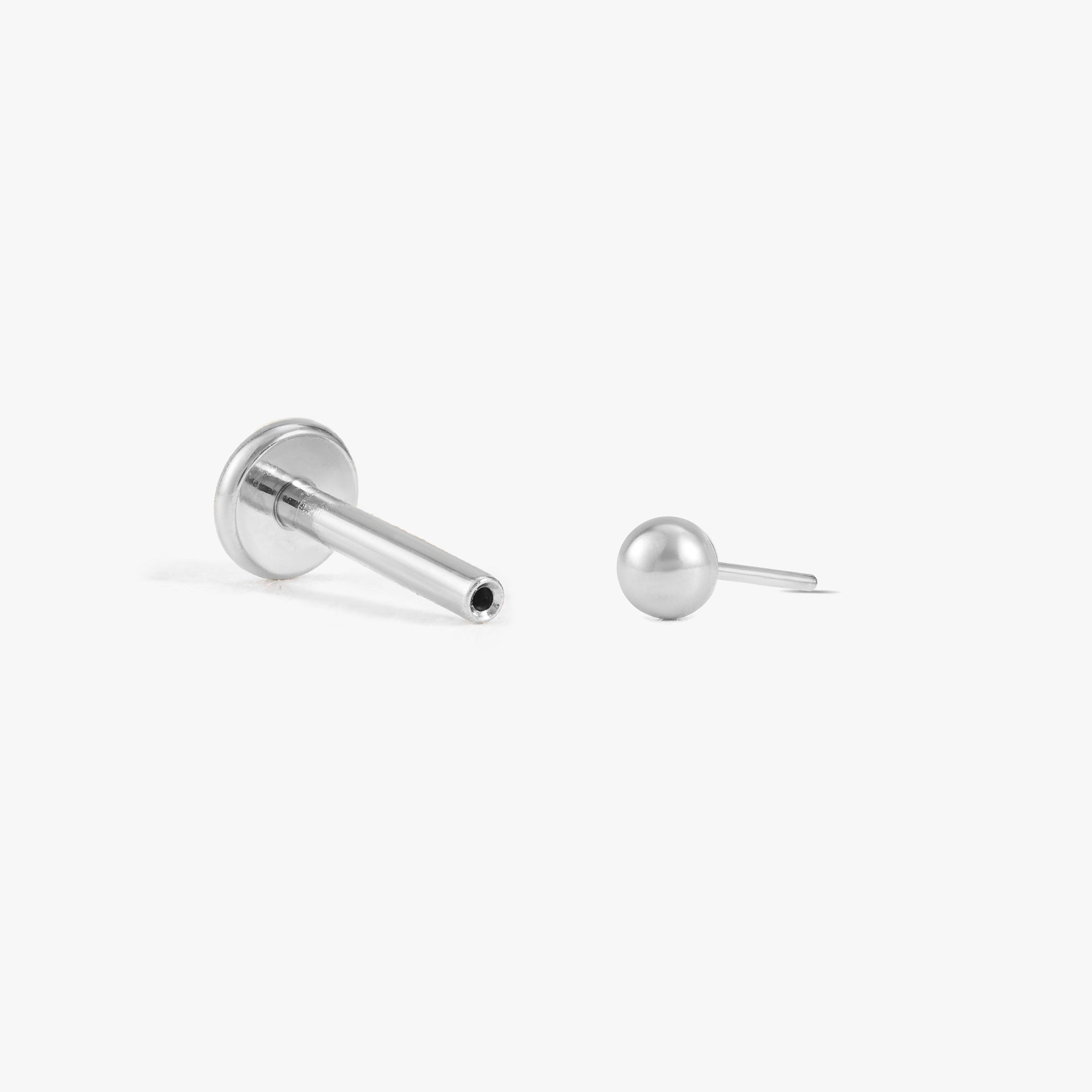 Multiple Sizes Plain Bead Push Pin Piercing Earring - Walmart.com