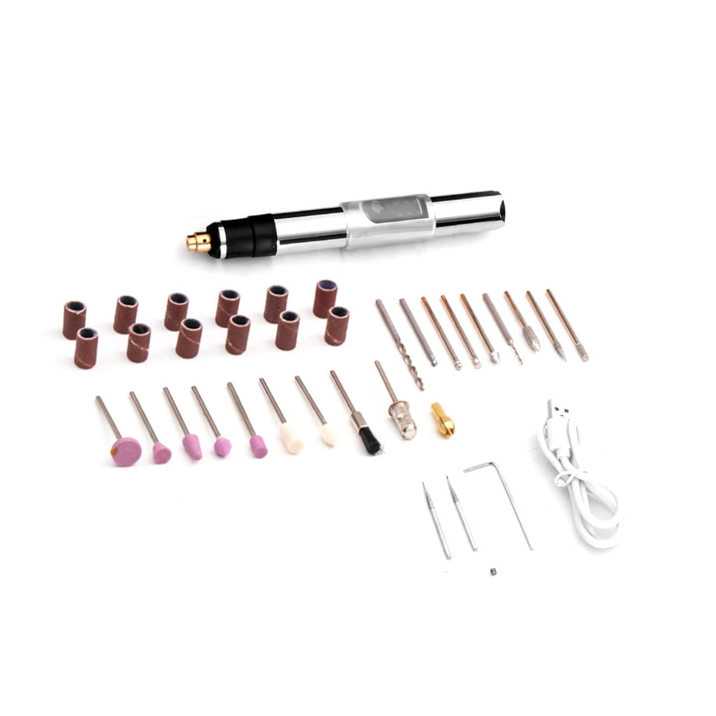 Multiple Speed Electric Engraving Pen Tool Rechargeable USB Operated 36 ...