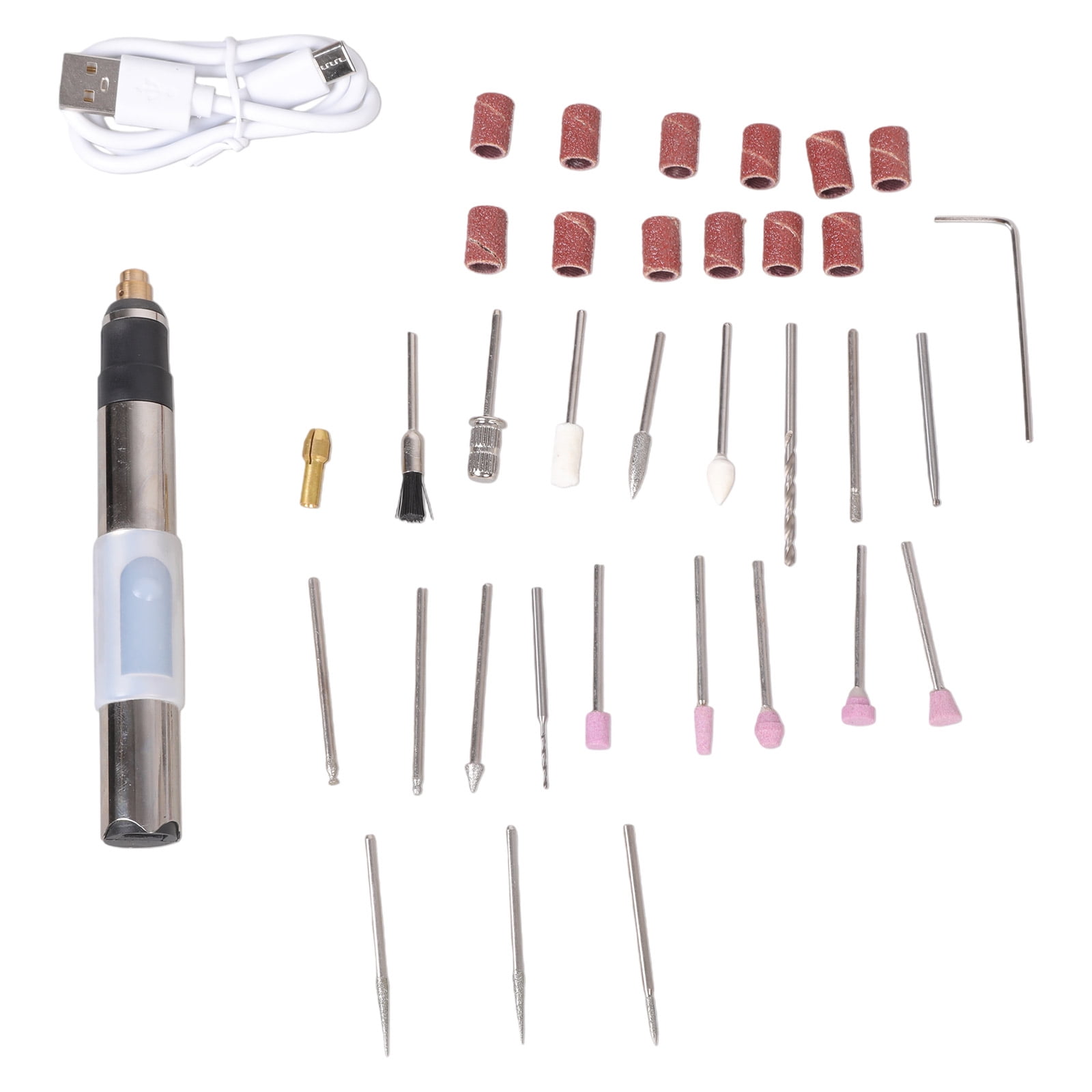 Multiple Speed Electric Engraving Pen Tool Rechargeable USB Operated 36 ...